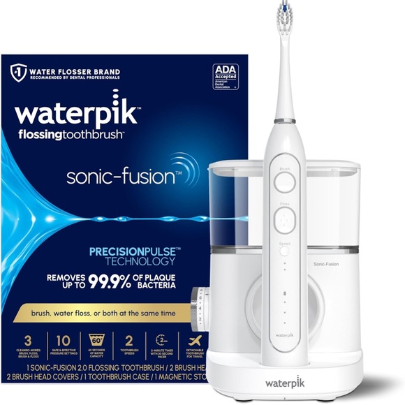 Waterpik | Other | Waterpik Sonicfusion Flossing Toothbrush White ...